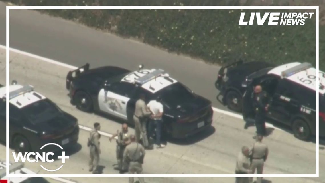 Robbery suspect surrenders after high-speed chase in Los Angeles | wcnc.com