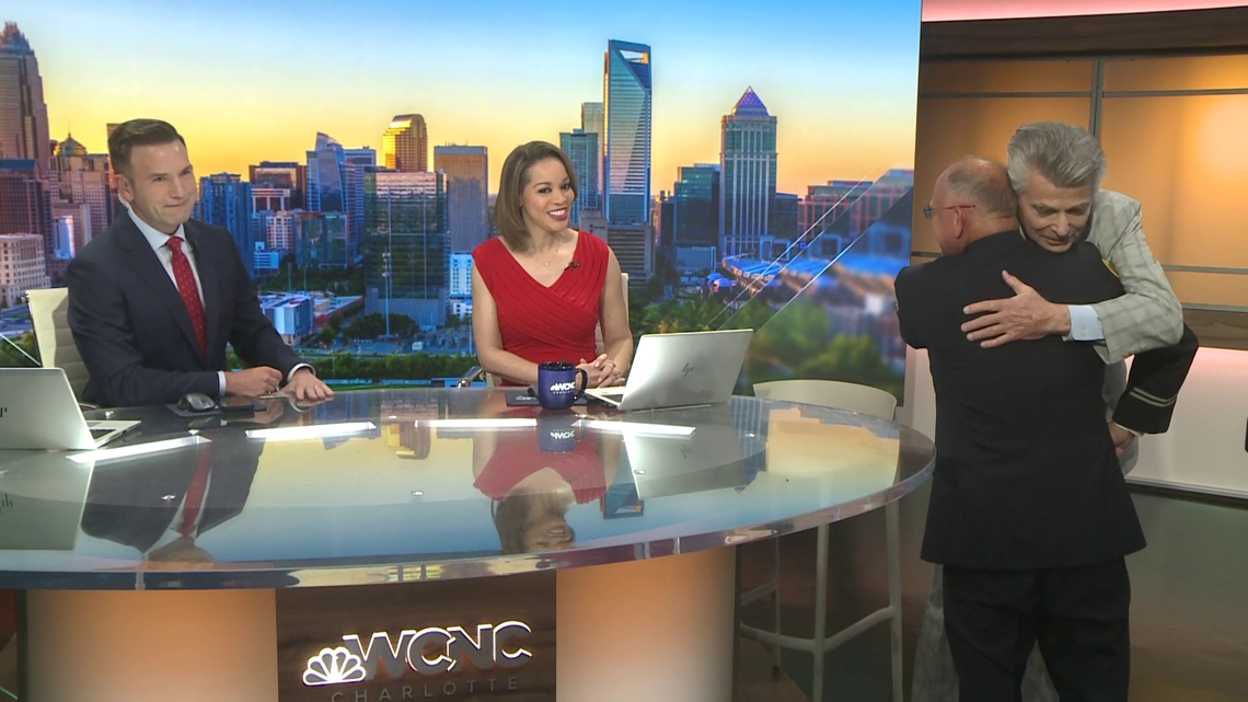 Larry Sprinkle reunites with firefighter who saved his life after ...