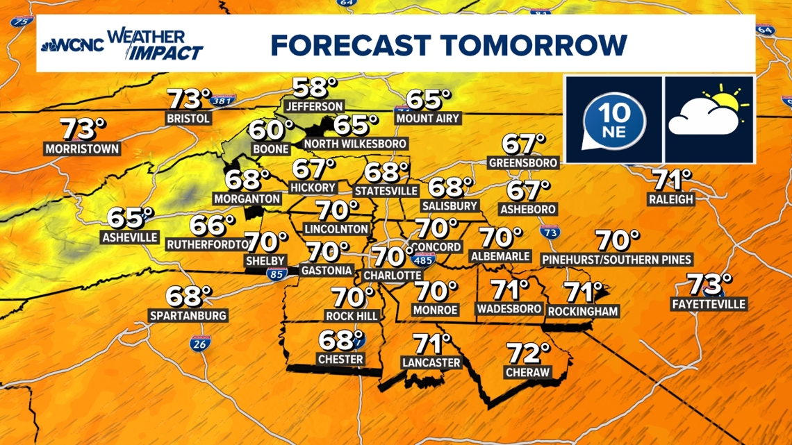 Latest weather forecast for the Greater Charlotte area | wcnc.com