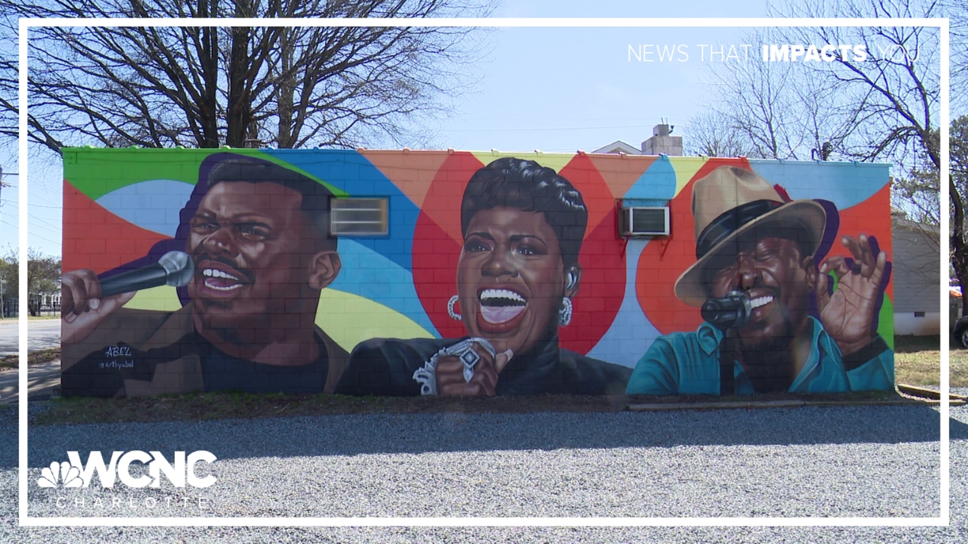 Artist paints mural honoring NC musical icons | wcnc.com