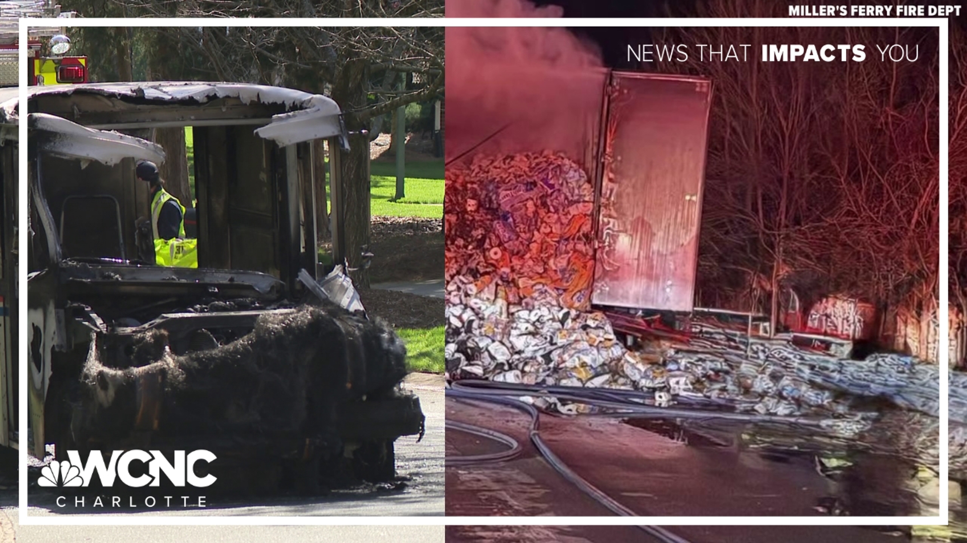 U.S. Postal Service mail truck catches fire near south Charlotte's ...