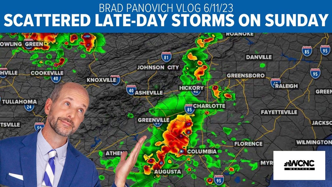 Scattered storms Sunday afternoon and evening | wcnc.com