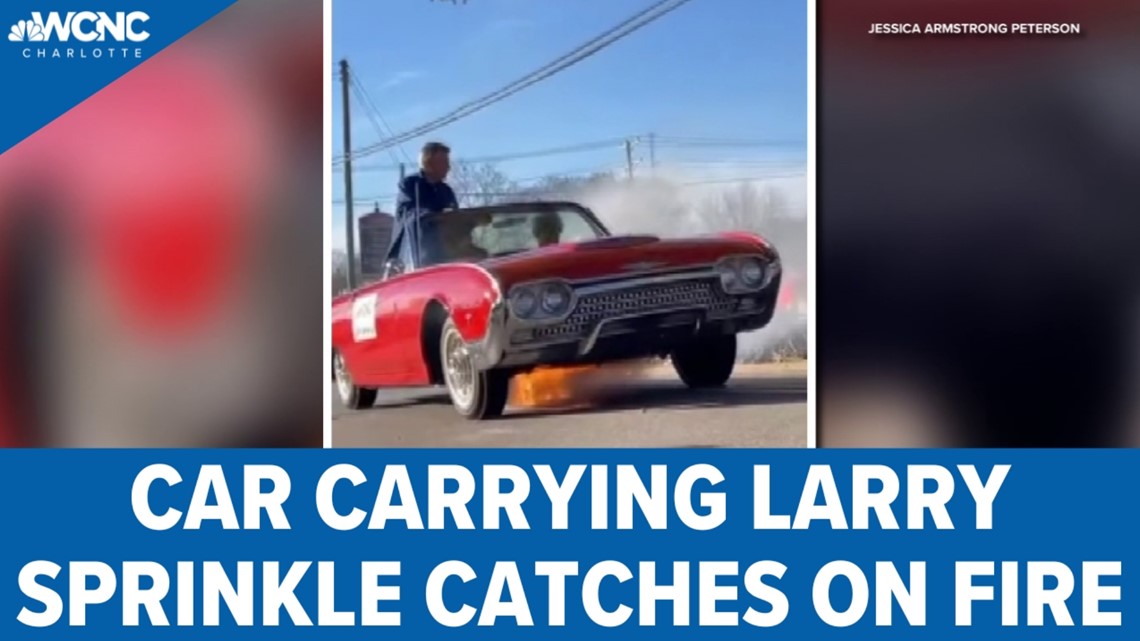 Car carrying Larry Sprinkle catches on fire during parade, no injuries ...