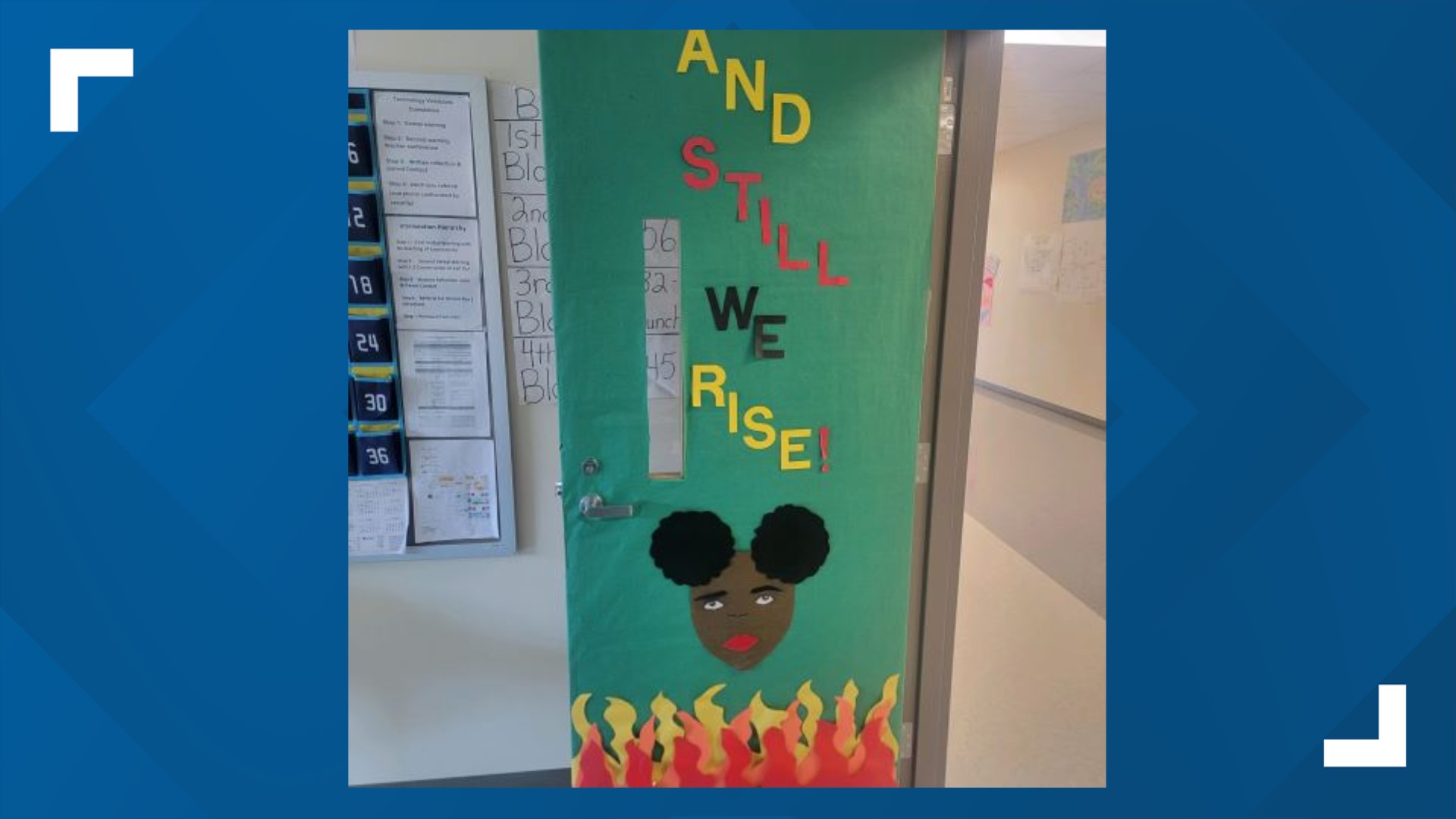 Charlotte high school removes Black History Month decoration | wcnc.com