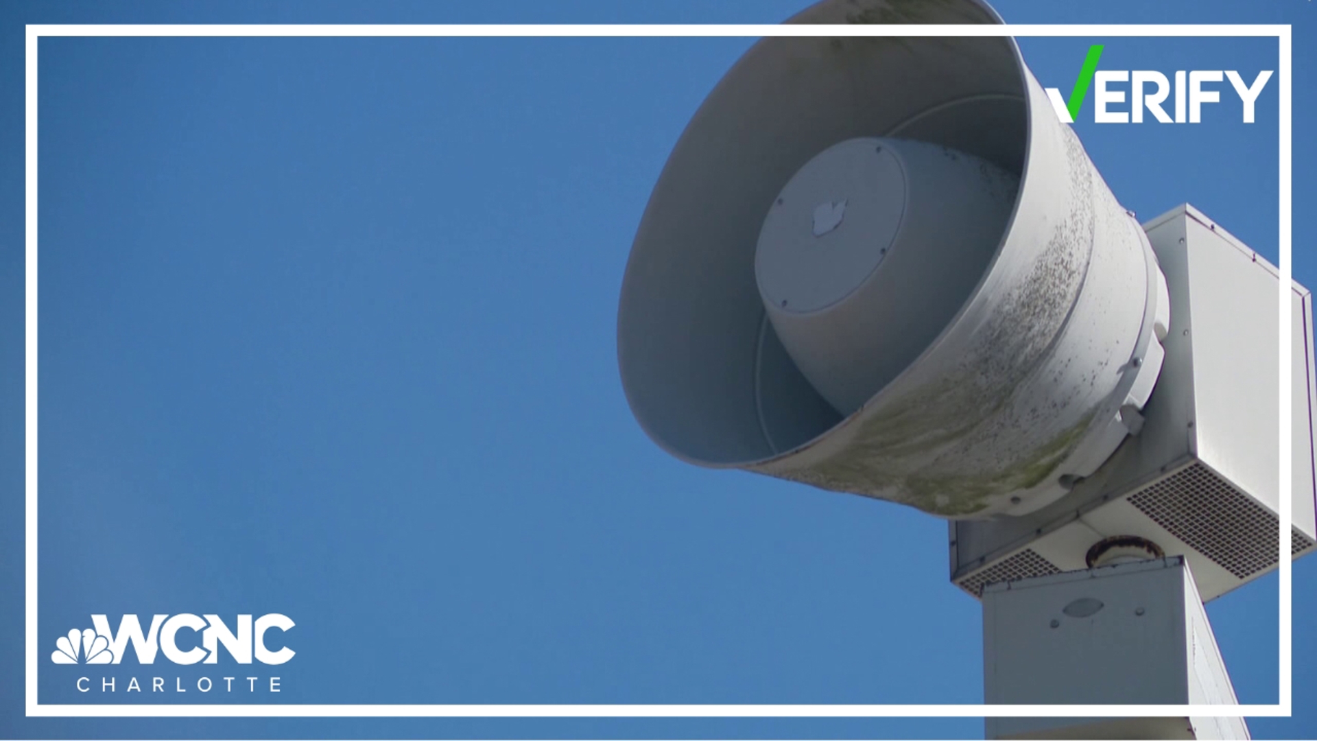 VERIFY | Tornado sirens in Mecklenburg County, N.C. | wcnc.com