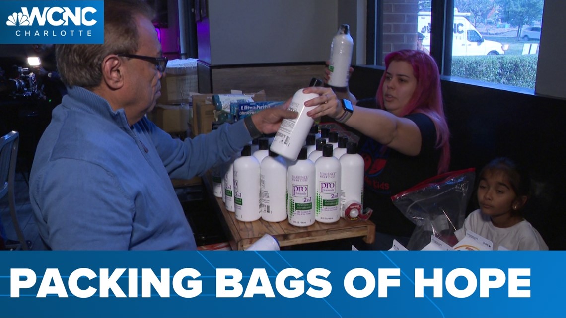 Bags of Hope packed for foster kids | wcnc.com