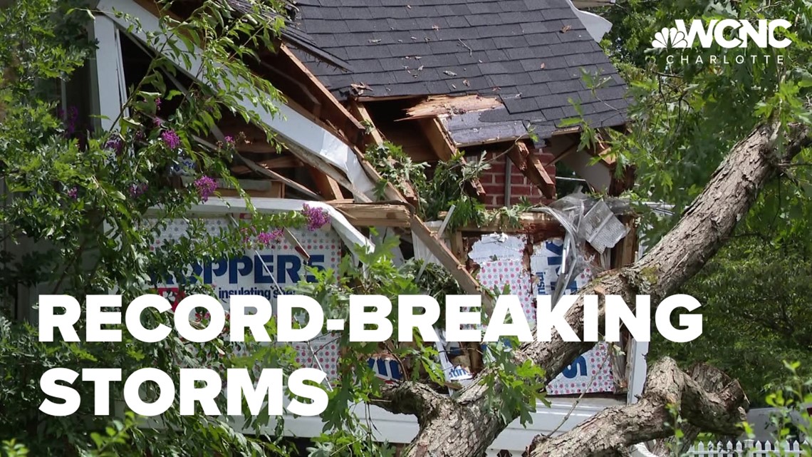 Two tornadoes formed during record-breaking storms | wcnc.com