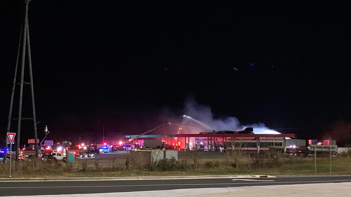 Firefighter injured after truck stop fire in Kings Mountain, NC | wcnc.com