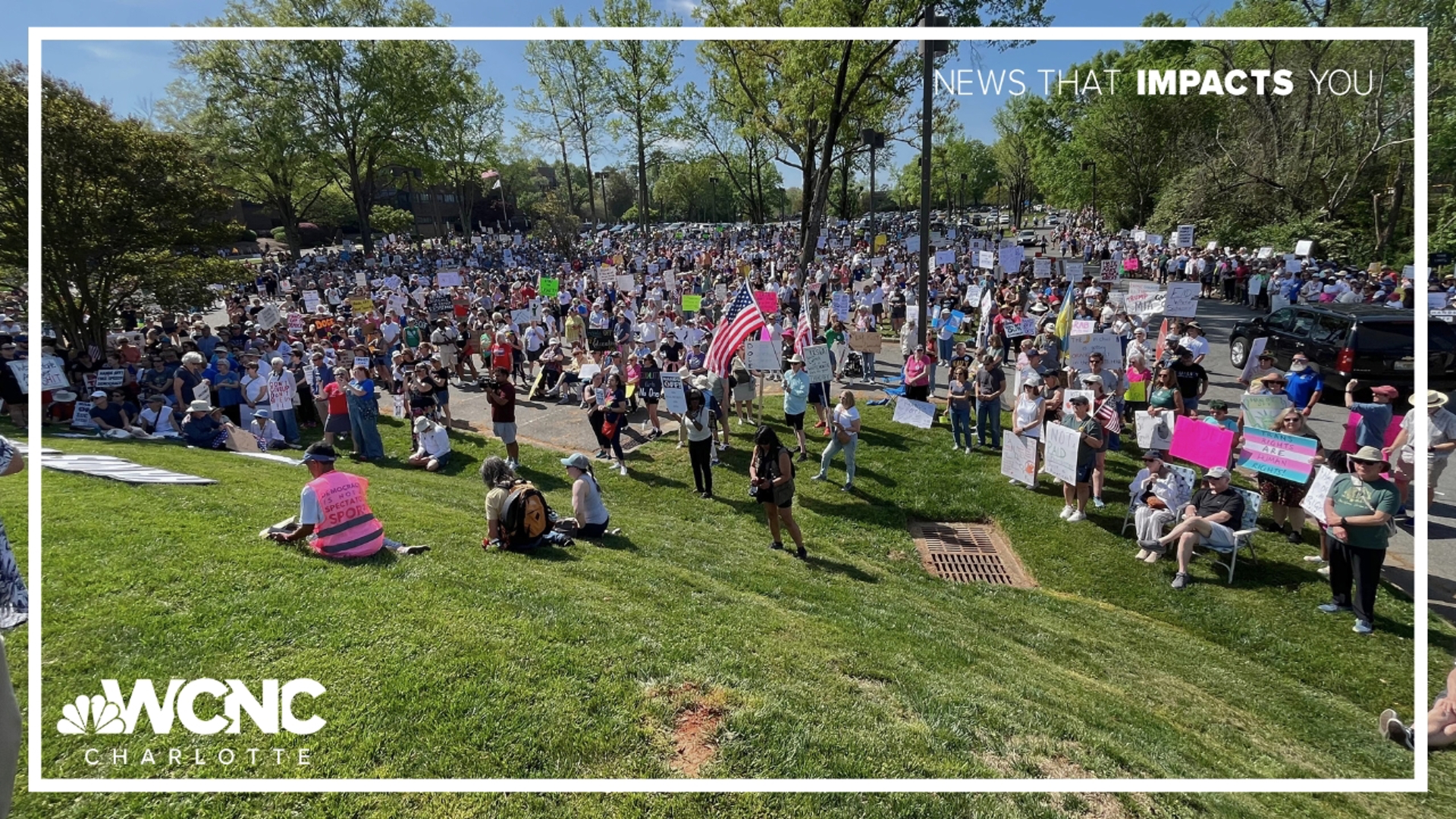 Trump, Musk protest in Charlotte draws thousands | wcnc.com