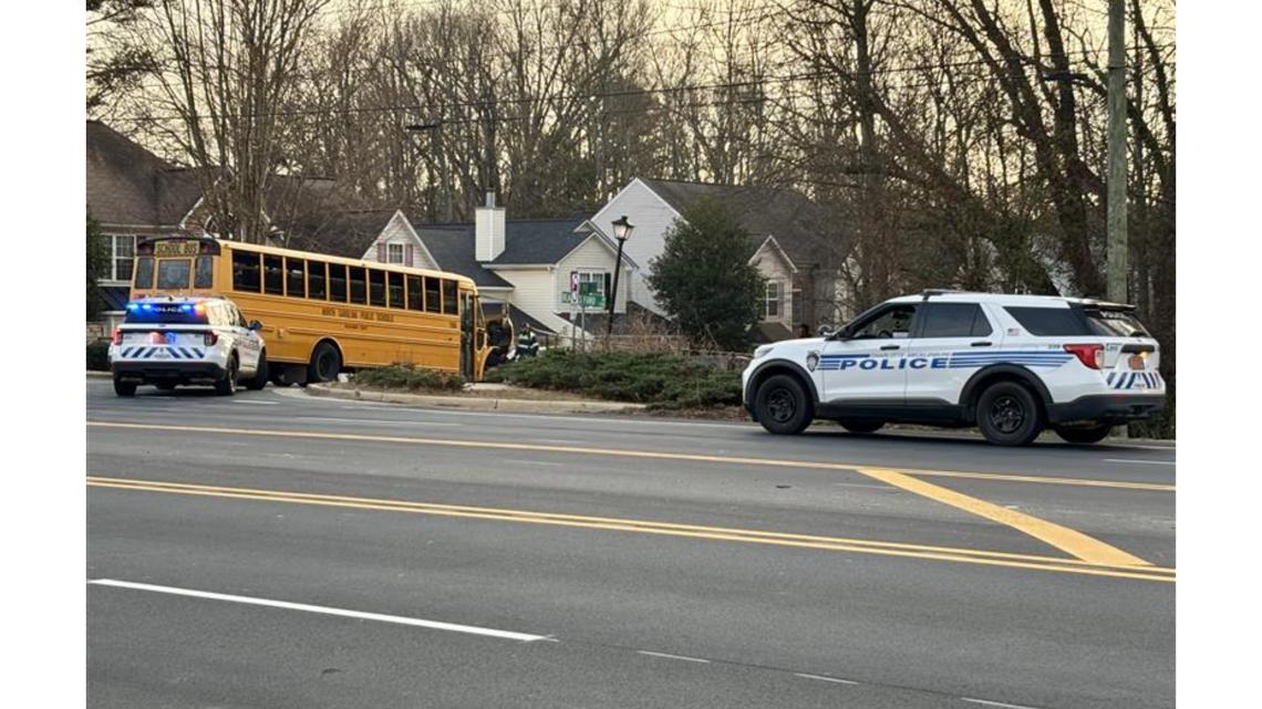 Medic responds to school bus crash in west Charlotte | wcnc.com