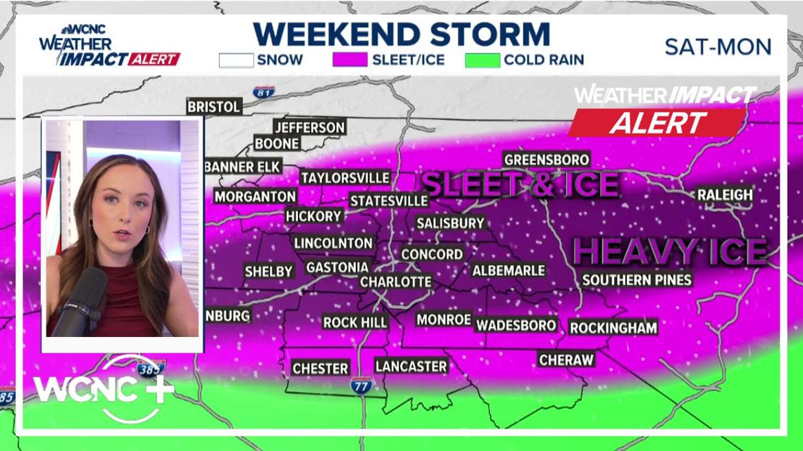 Weather Impact Alert | Winter storm timeline for Charlotte area | wcnc.com
