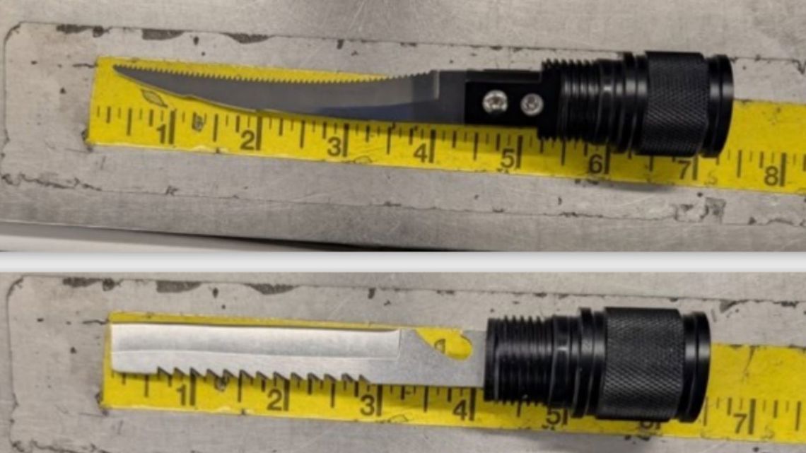 TSA intercepts knife, saw blade hidden in cane at Charlotte's airport ...