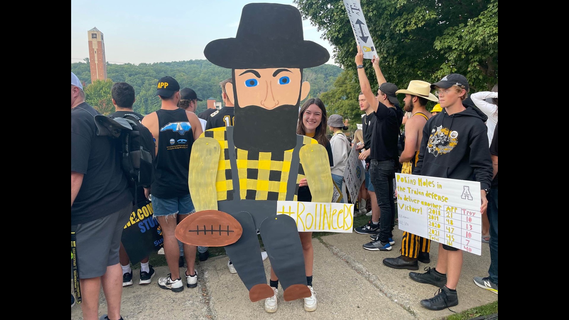 Before the big win, App State fans bring the energy | wcnc.com