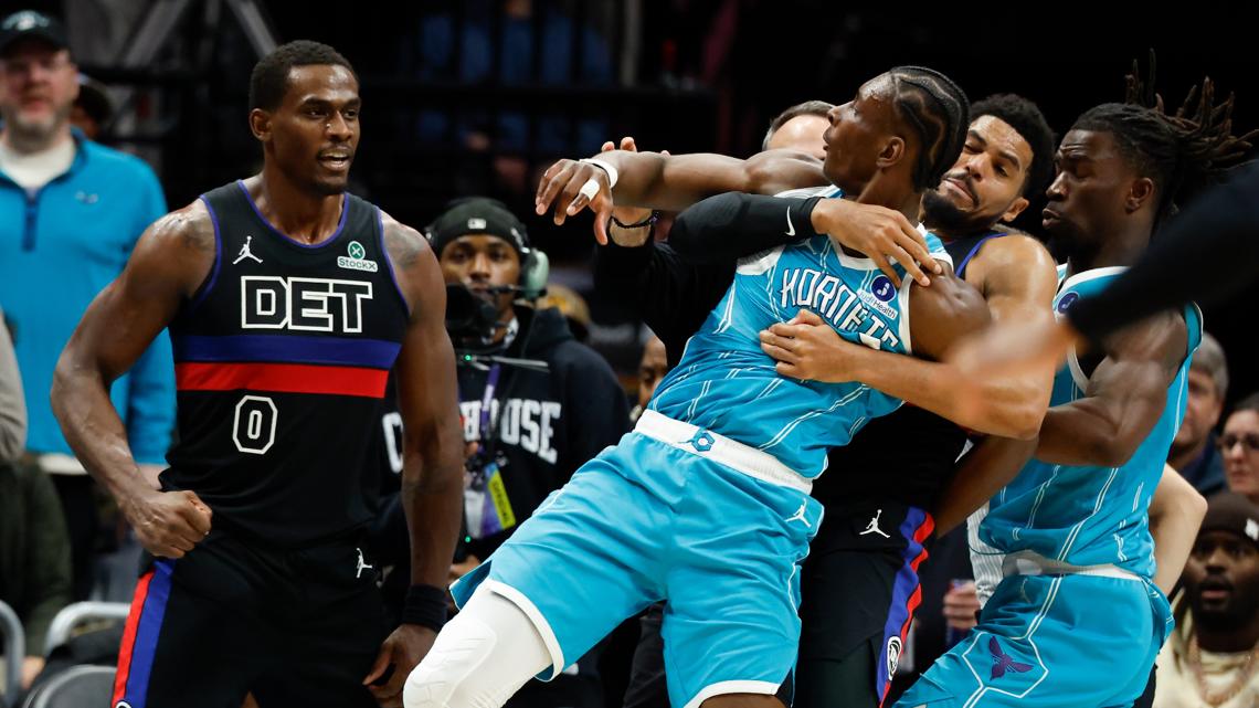 NBA announces suspensions after Hornets-Pistons brawl | wcnc.com