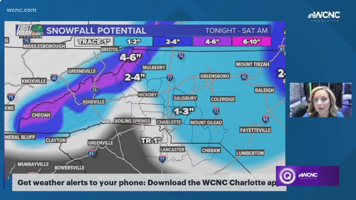 Live Stream: Wintry weather again in the Charlotte area - Jan. 28, 2022 ...