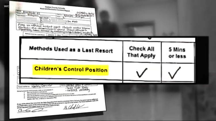 Parents, experts alarmed by educators restraining children | wcnc.com