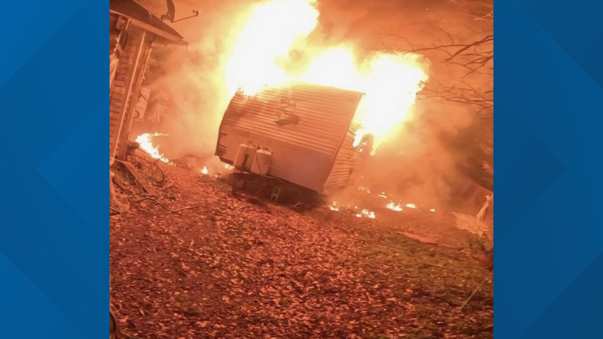Camper fire leaves 1 person dead in Gastonia | wcnc.com