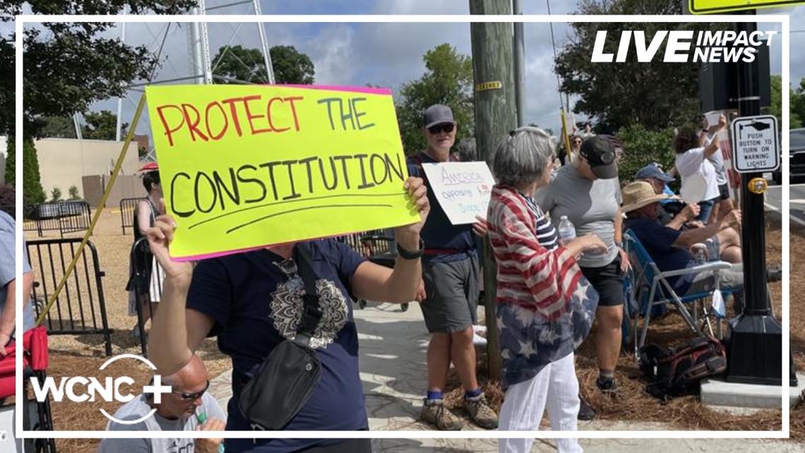 'No Kings' protest held in Waxhaw, NC | wcnc.com