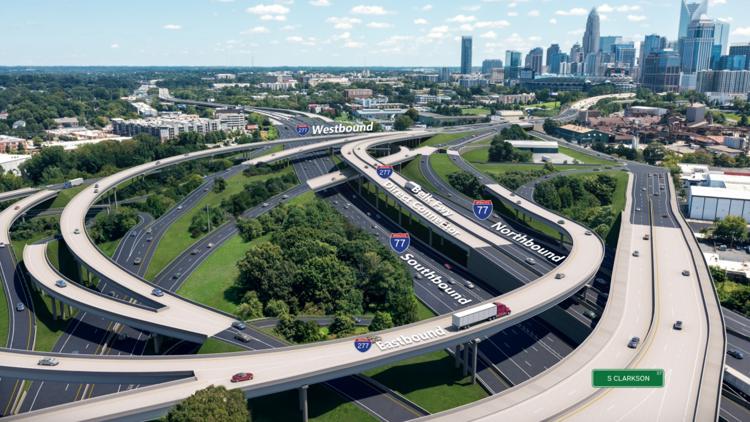NCDOT says 'least impactful' design selected for I-77 South Express ...