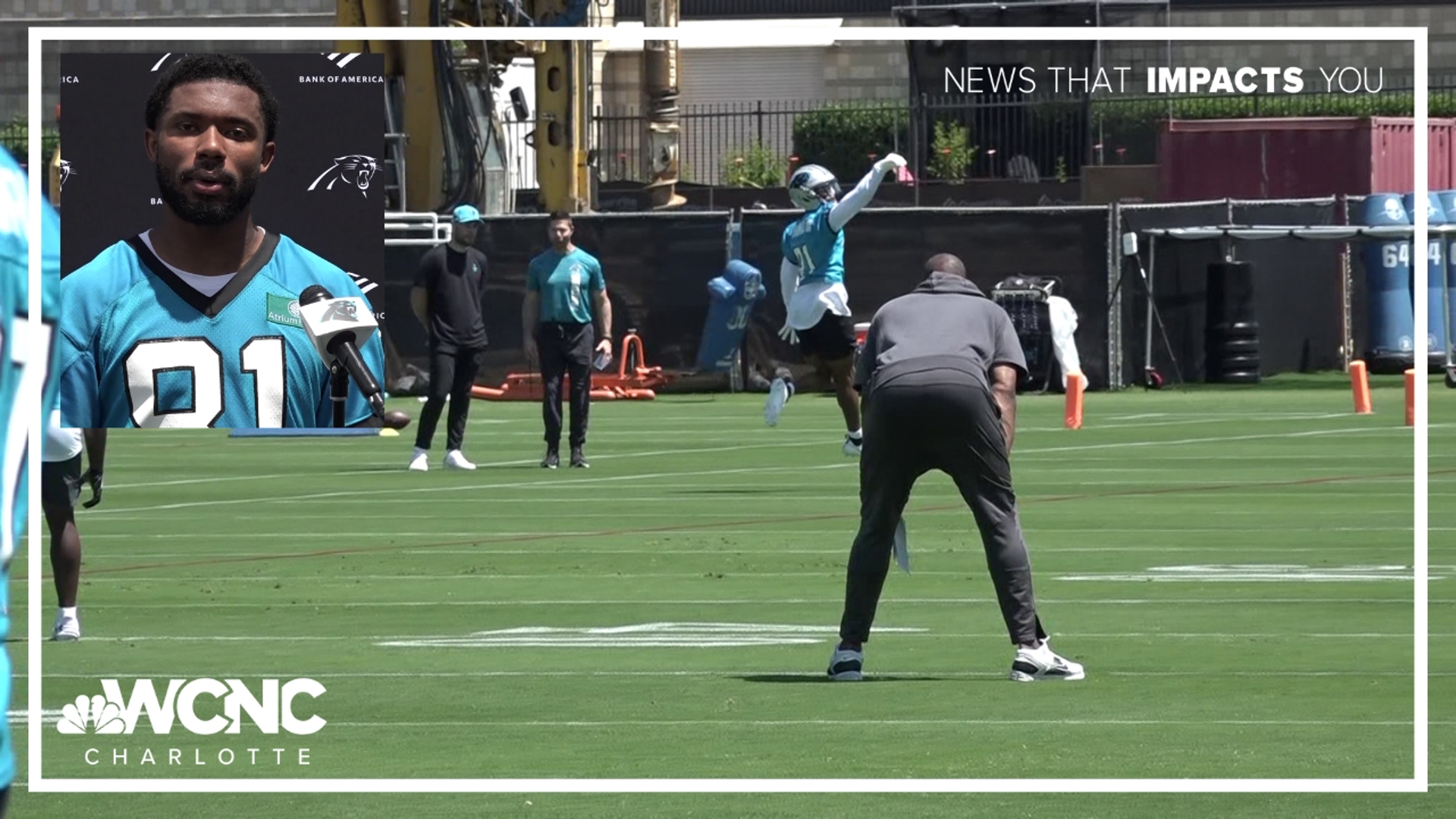 A homecoming for Muhsin Muhammad III at Panthers' rookie minicamp | May ...