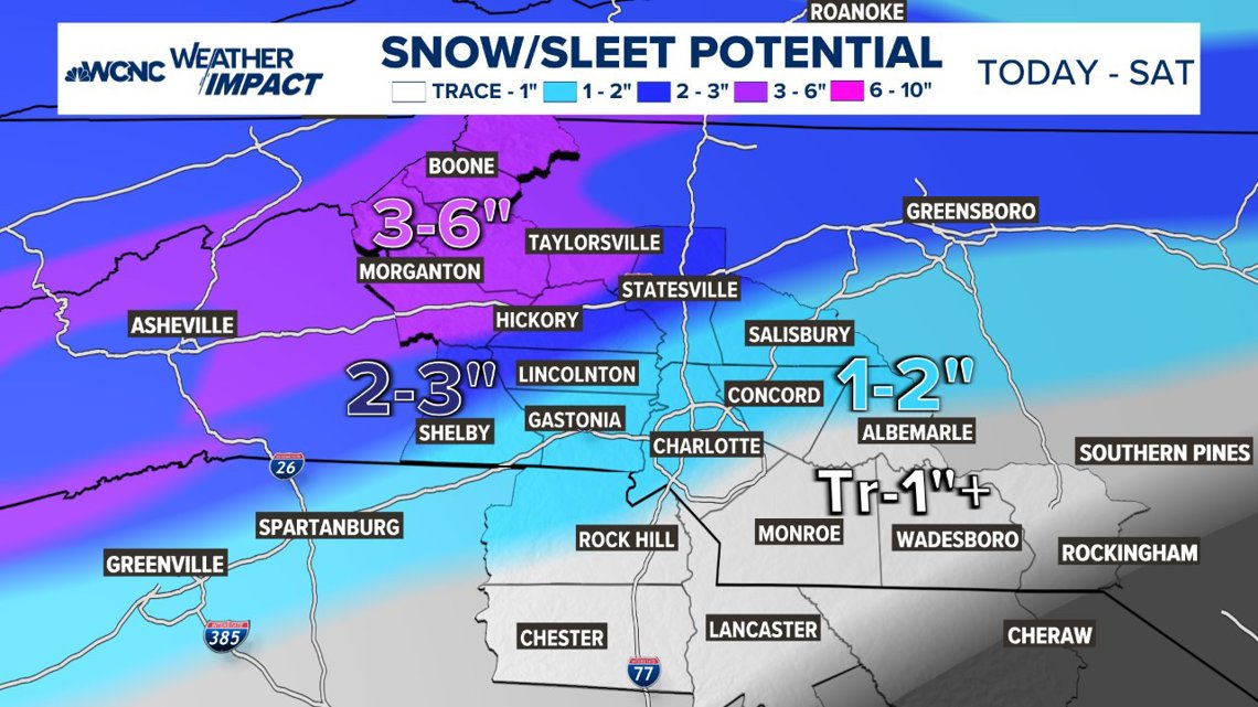 Charlotte weather: What we know about snow chances Friday night | wcnc.com