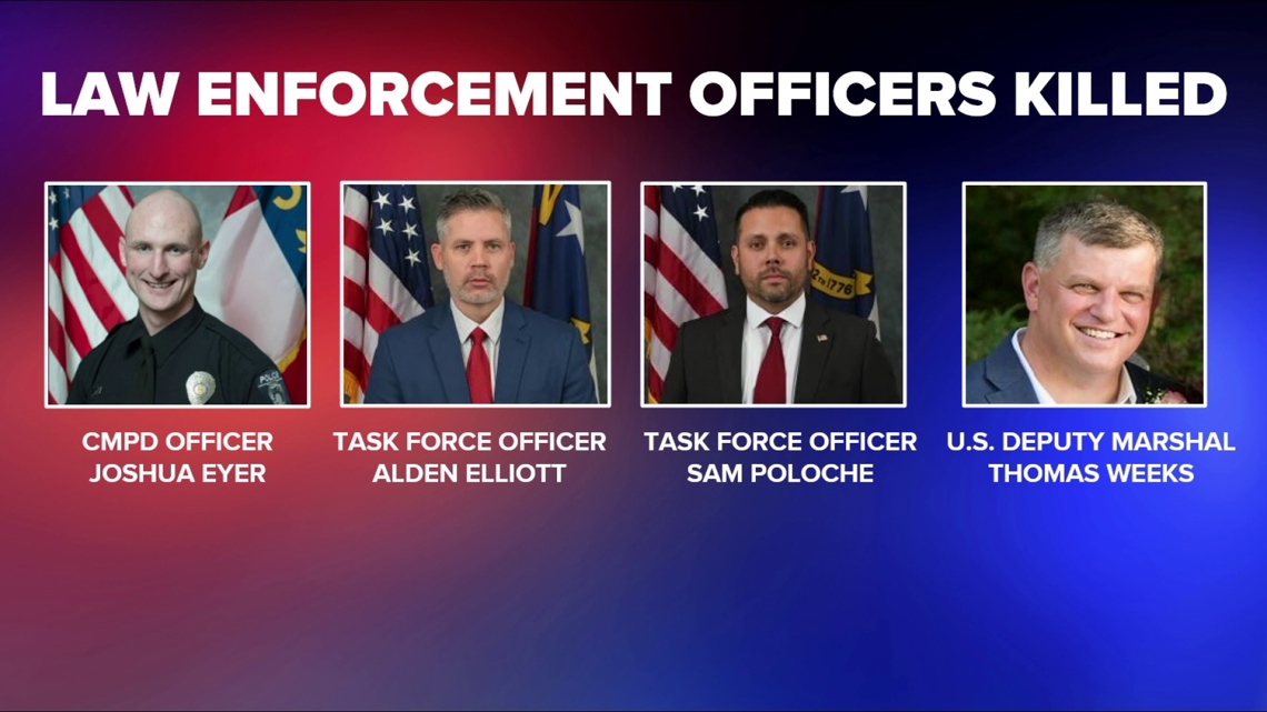 Who were the 4 officers killed in the shooting? | Charlotte news | wcnc.com