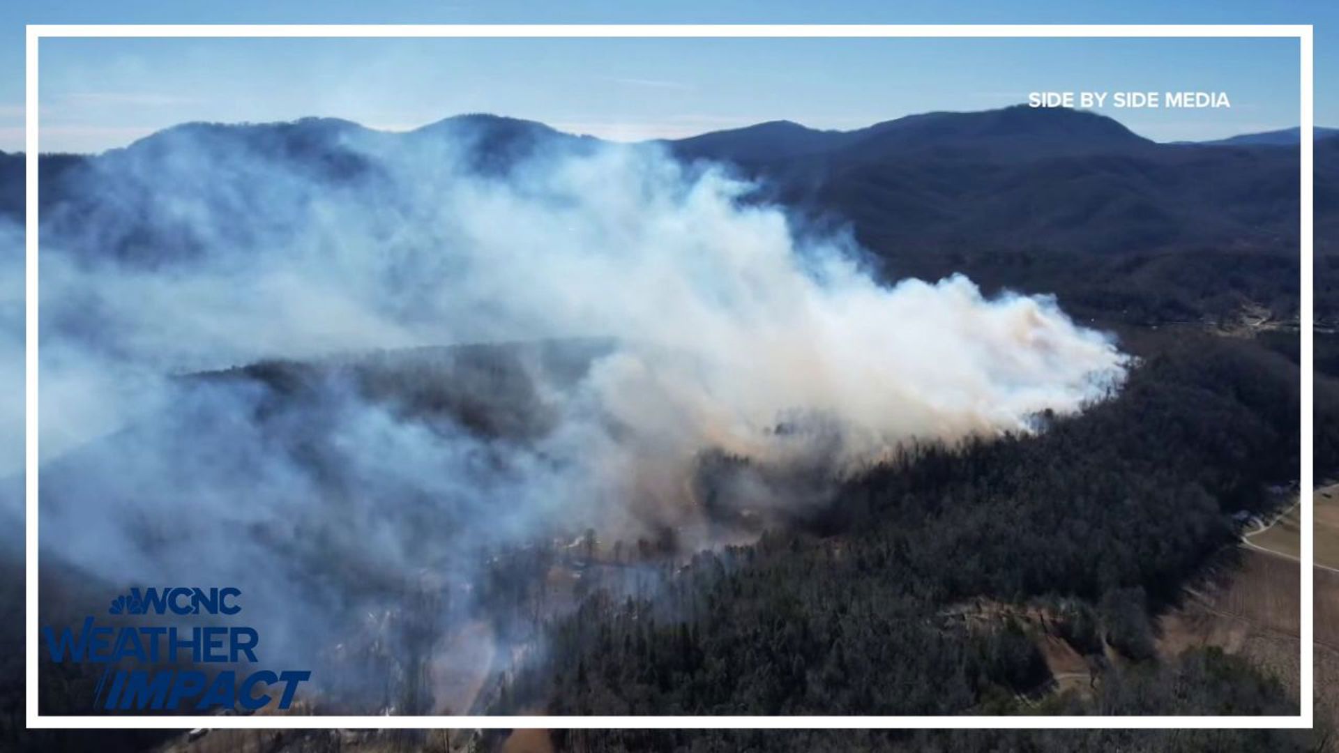 'Out of control' wildfire burning in western North Carolina spreads to ...