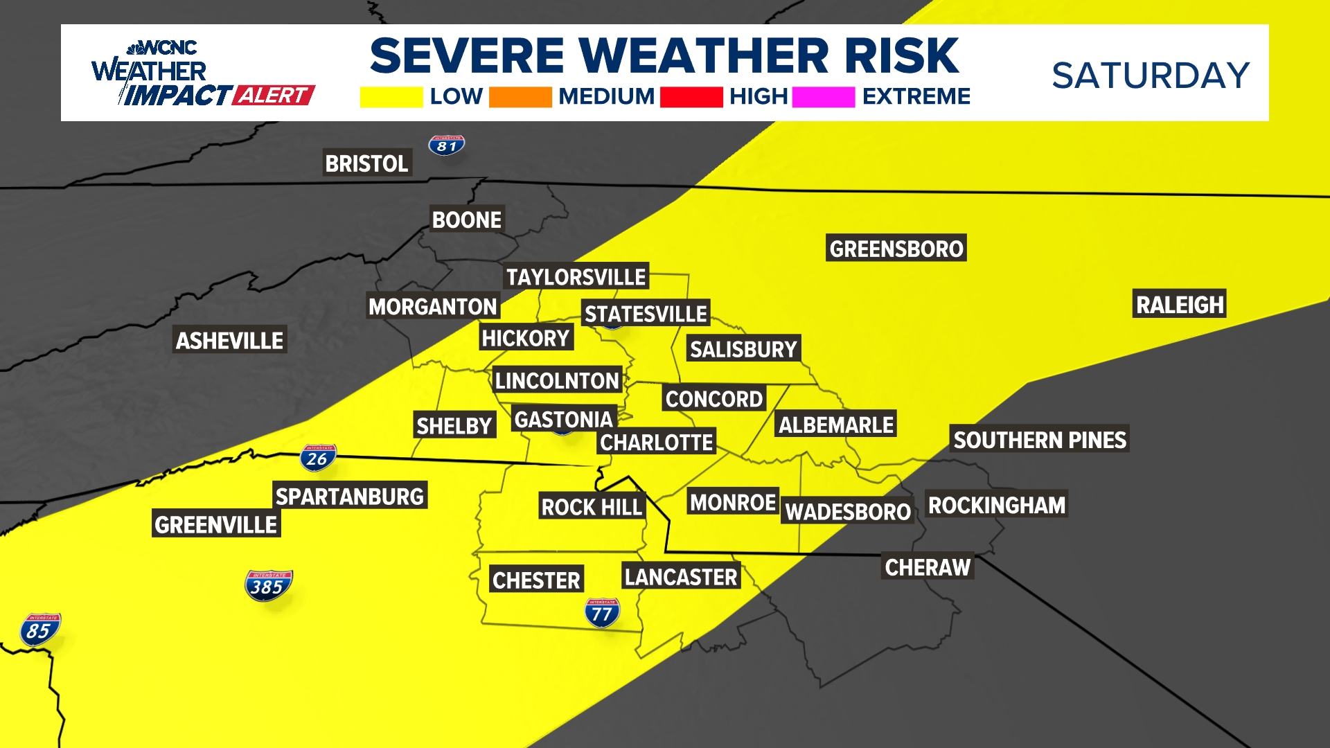 Weather Alert: Strong-to-severe storms possible Friday & Saturday | wcnc.com