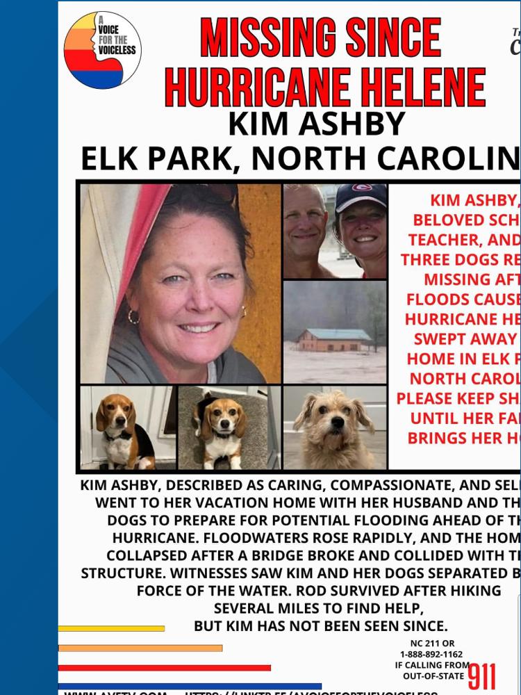 Daughter honors missing mom 1 year after Helene flooding | wcnc.com