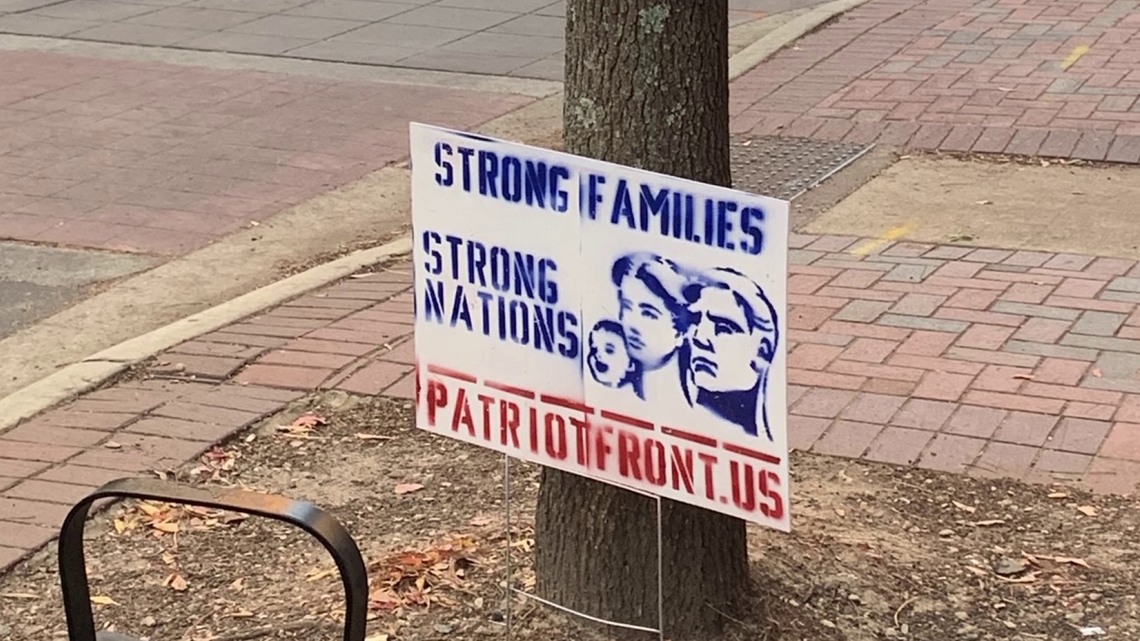 Authorities investigating signs in Durham linked to hate group | wcnc.com