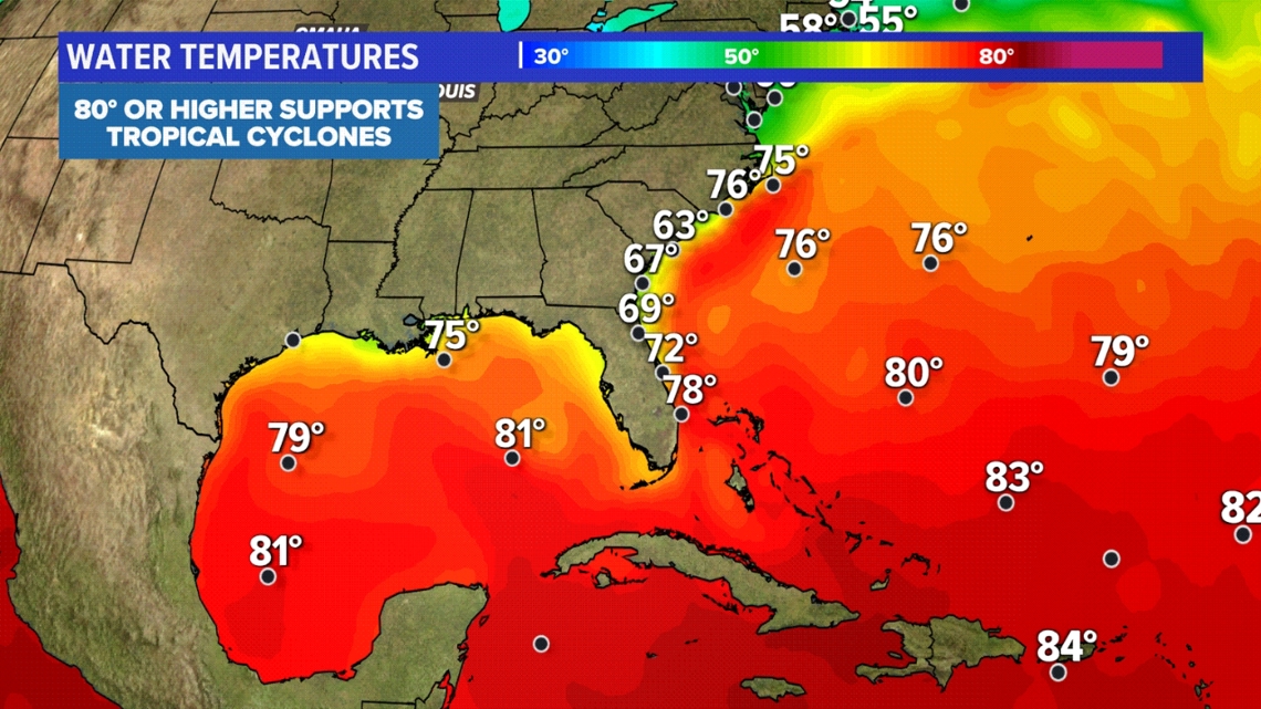 Ocean temperatures above-normal, promotes hurricane development | wcnc.com