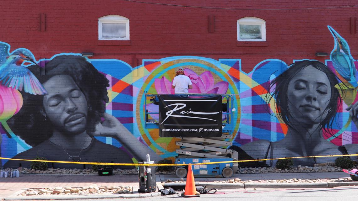 After NoDa mural mistakenly covered, NC artist creates a new one | wcnc.com