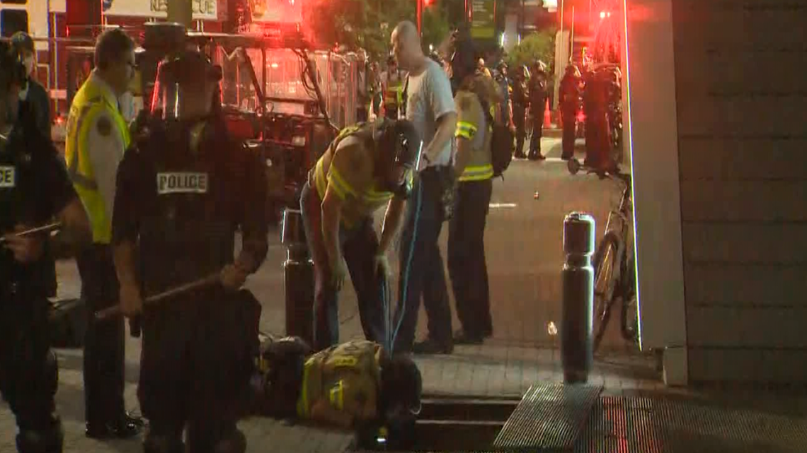 Man rescued after falling through Charlotte sidewalk grate during ...