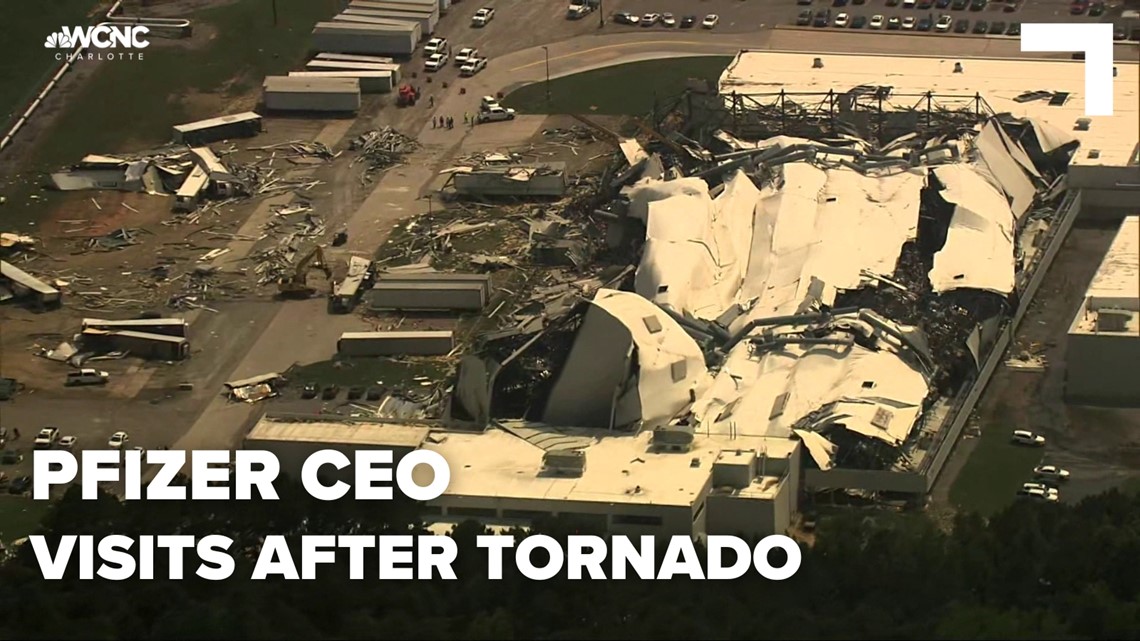 Pfizer to pay workers at NC plant destroyed by tornado | wcnc.com