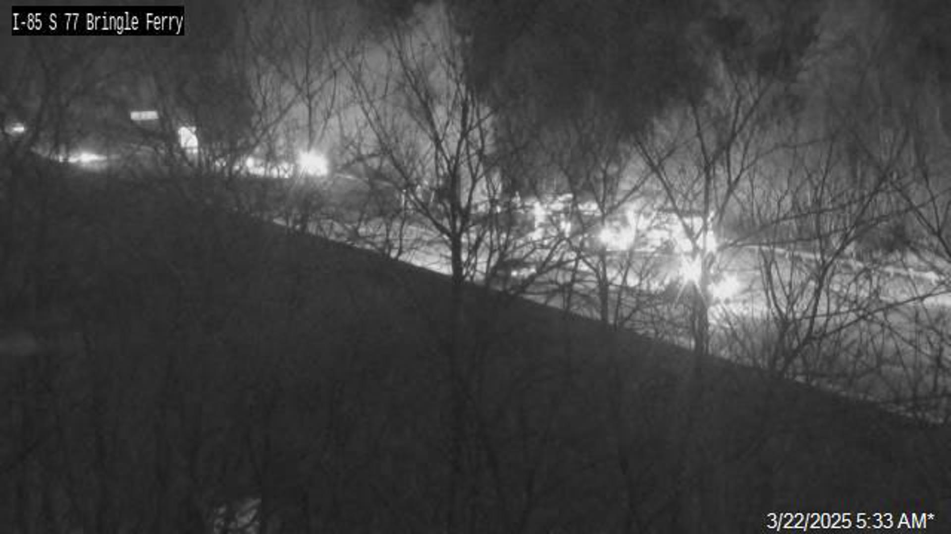 Tractor trailer catches fire, dumps load on I-85 near Salisbury | wcnc.com