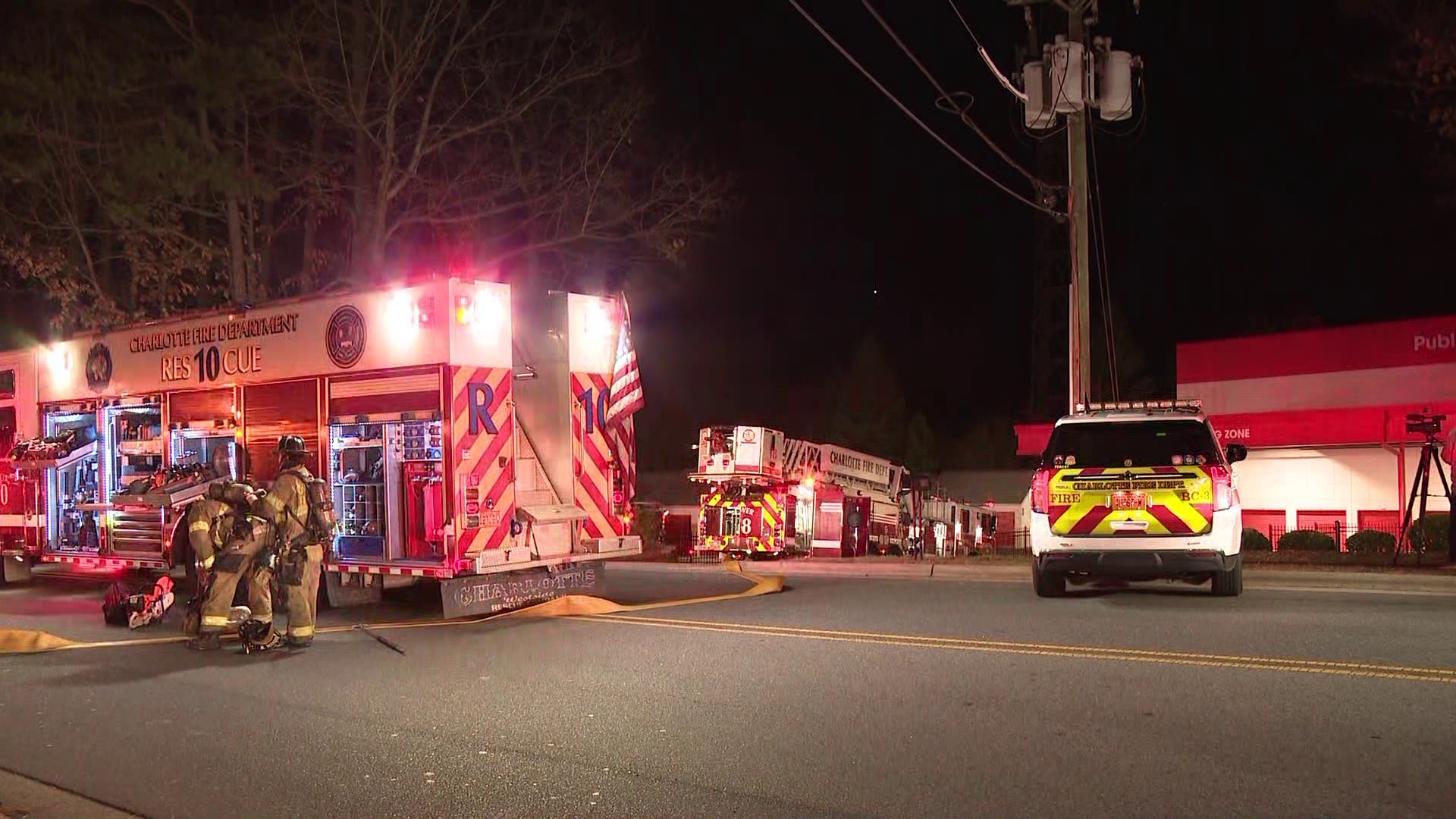 Firefighter injured after two-alarm fire at storage facility in north ...