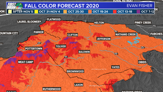 When fall leaves will look their best in North Carolina | wcnc.com