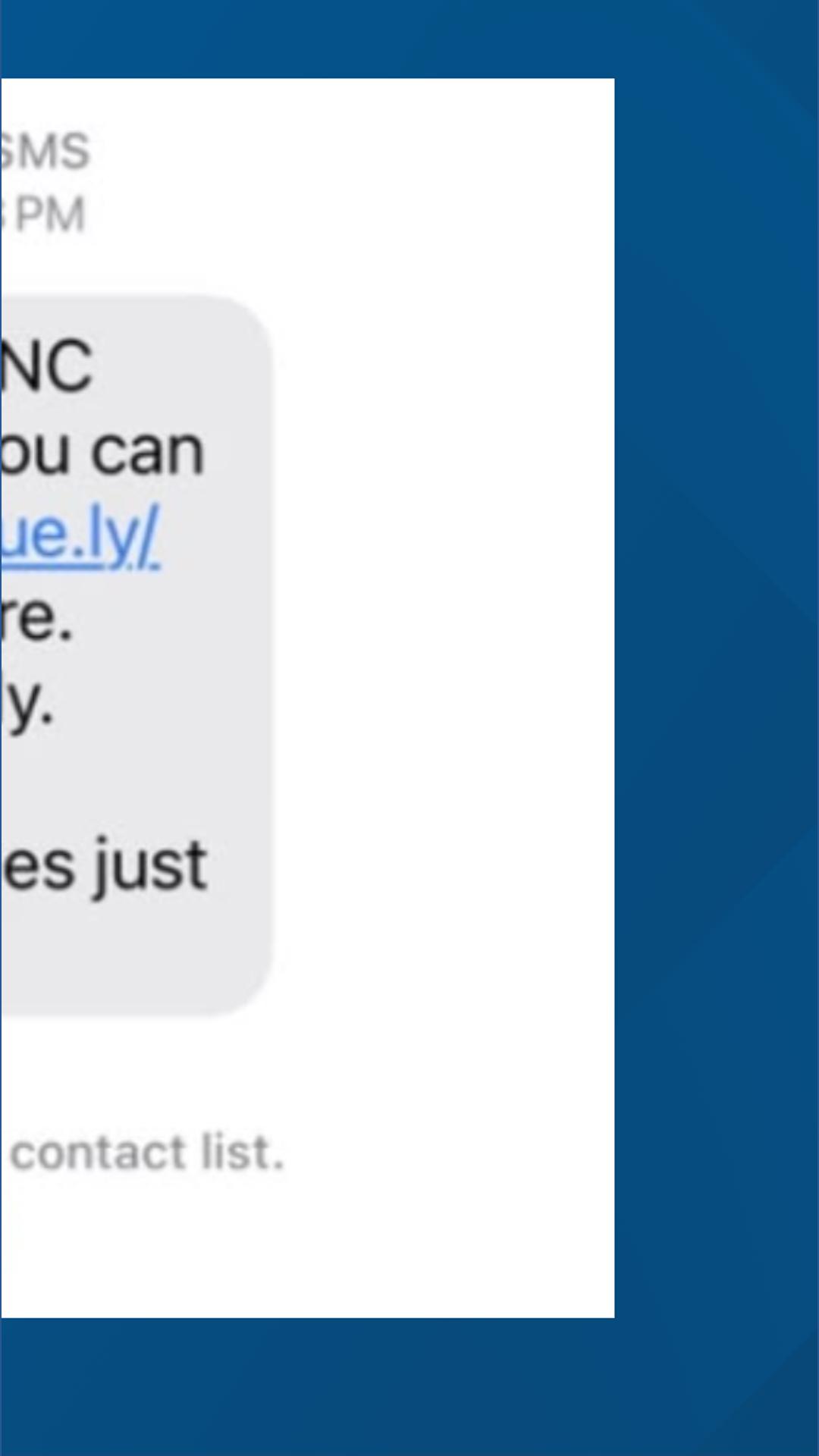 Did you get a text about losing NC Medicaid coverage? It's a scam ...