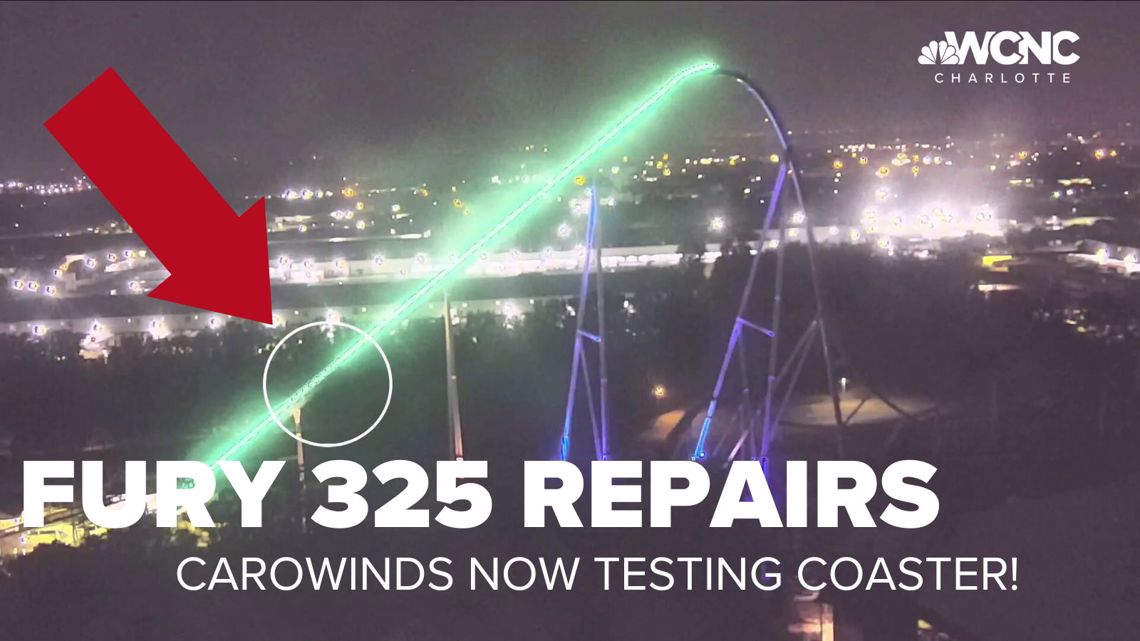 Carowinds begins testing of Fury 325 coaster | wcnc.com