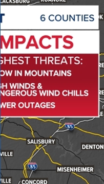 Weather Impact Alert for NC mountains due to dangerously cold air, snow ...