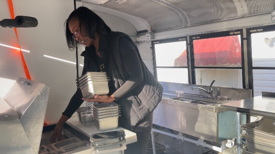 Woman transforms school bus into food truck | wcnc.com