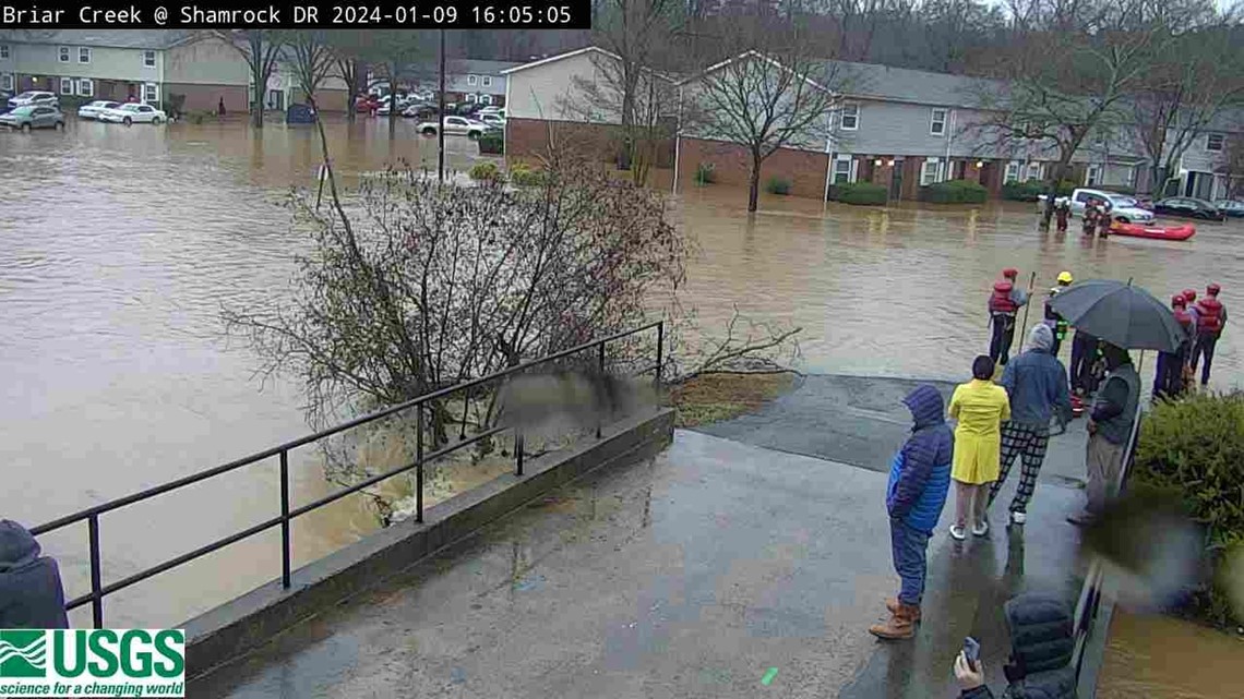 Water rescue in east Charlotte | wcnc.com