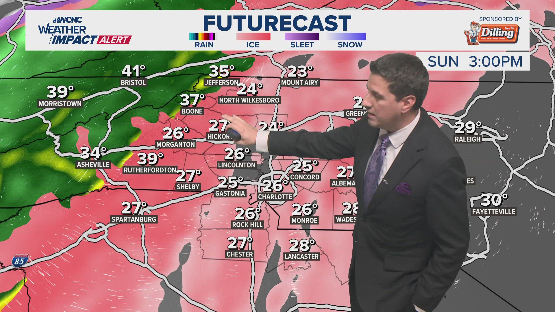 1 p.m. Sunday ice storm update | Another wave of freezing rain on the ...