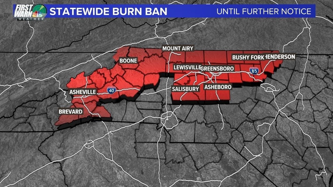 NC Forest Service lifts burn ban in 67 counties: What to know | wcnc.com