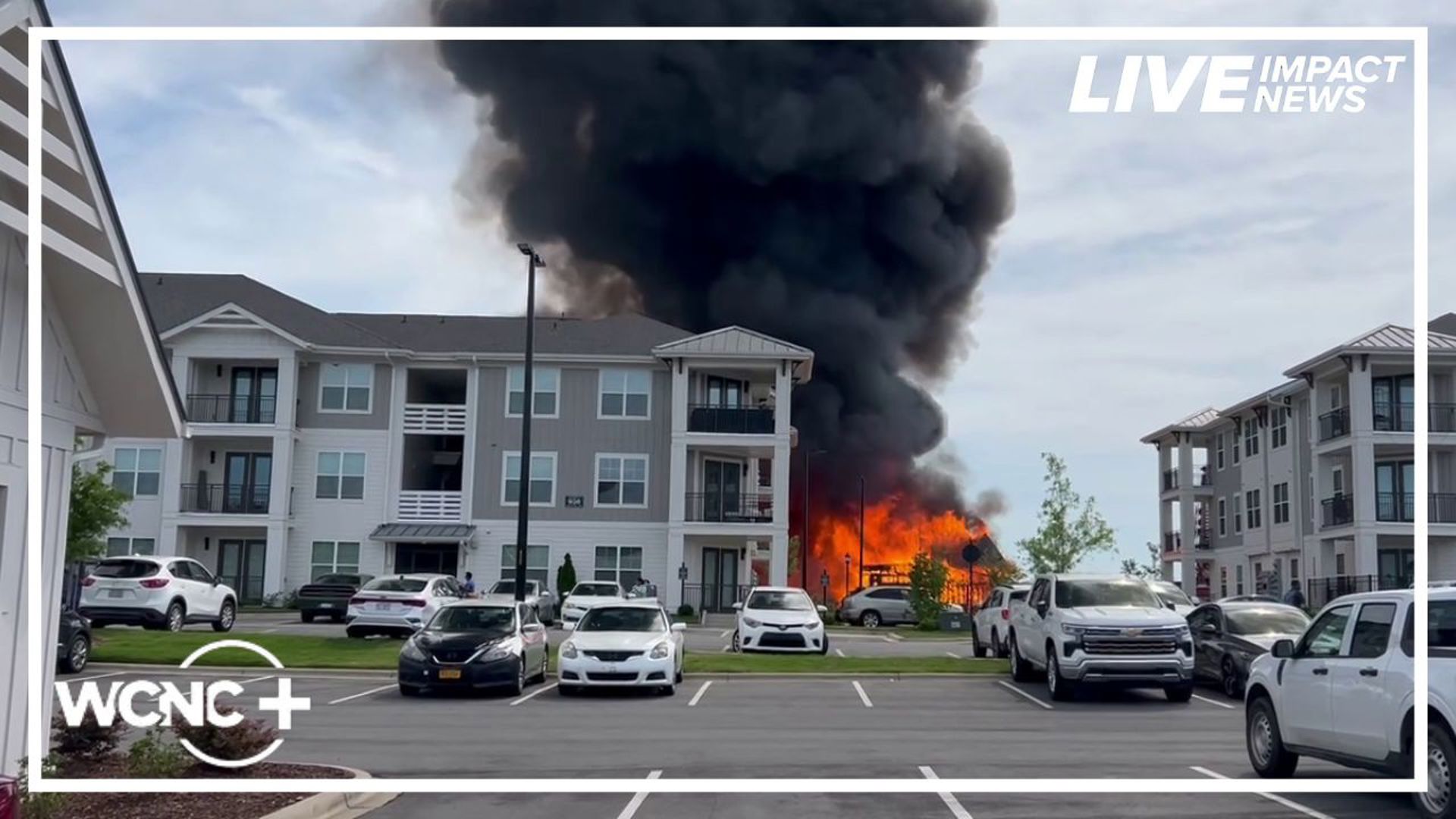Massive fire sends large plume of smoke into the air near Harrisburg ...