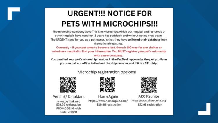 VERIFY | Save This Life pet microchip shutdown details | wcnc.com