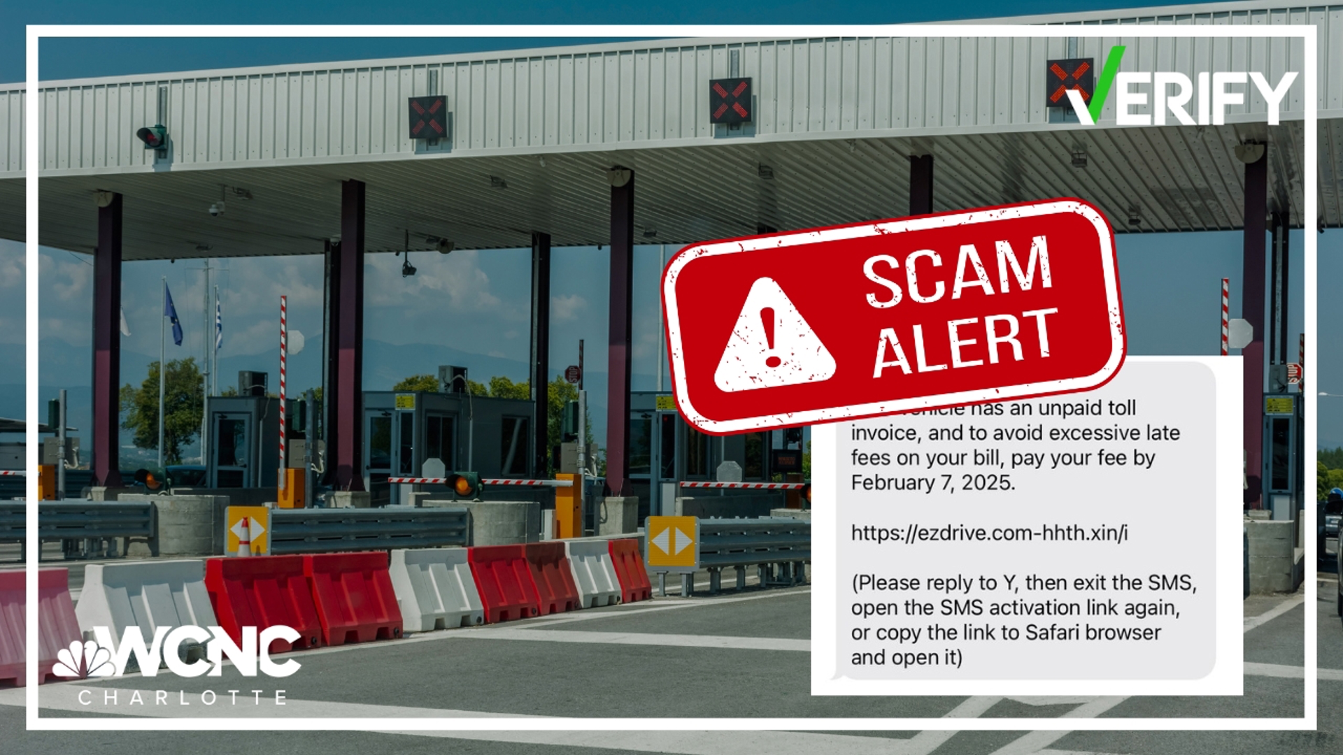 VERIFY | Fake toll scam text warning | wcnc.com