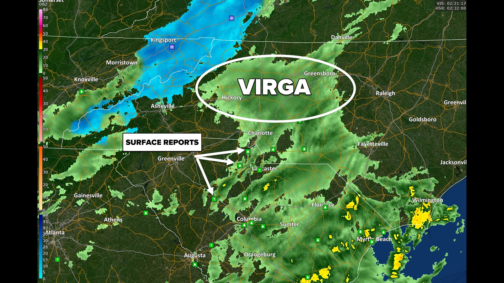 Why is something on radar but nothing is happenings? | wcnc.com