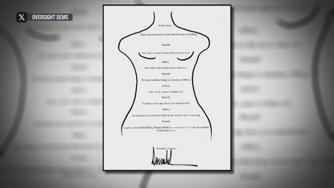 Trump denies connection to Epstein card, focuses on immigration and ...