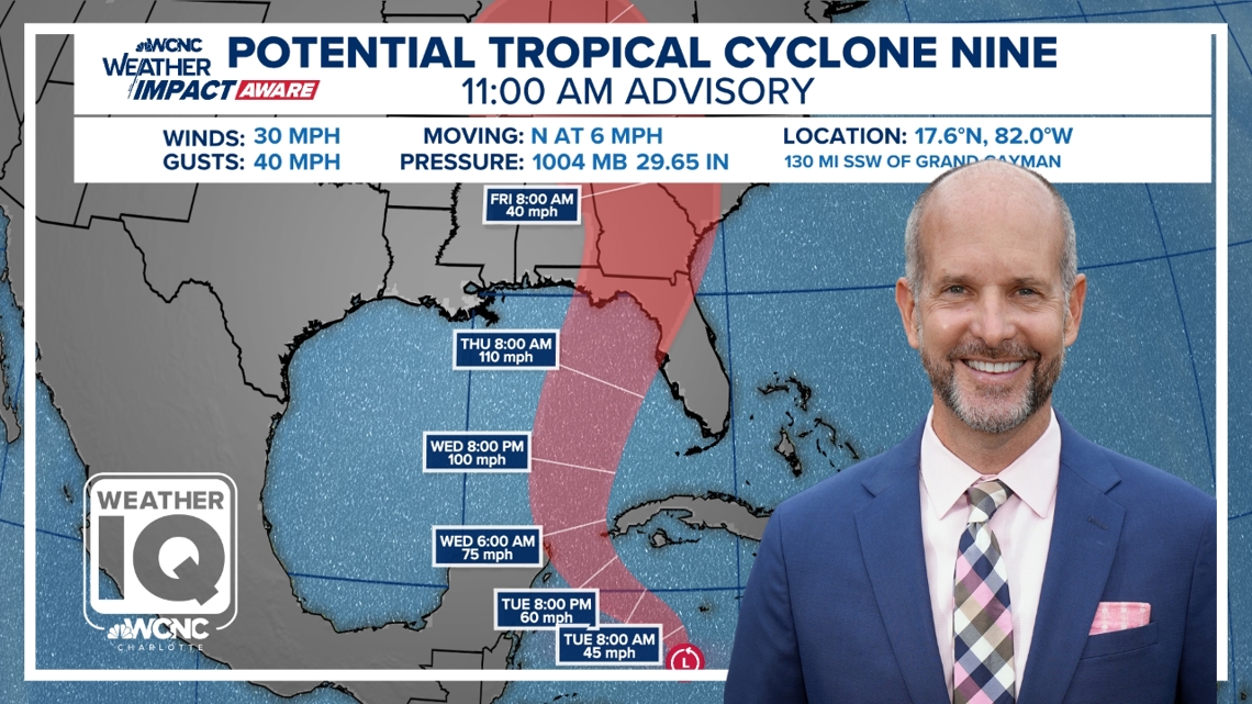 Potential Tropical Cyclone Nine: Forecast to become Hurricane Helene ...
